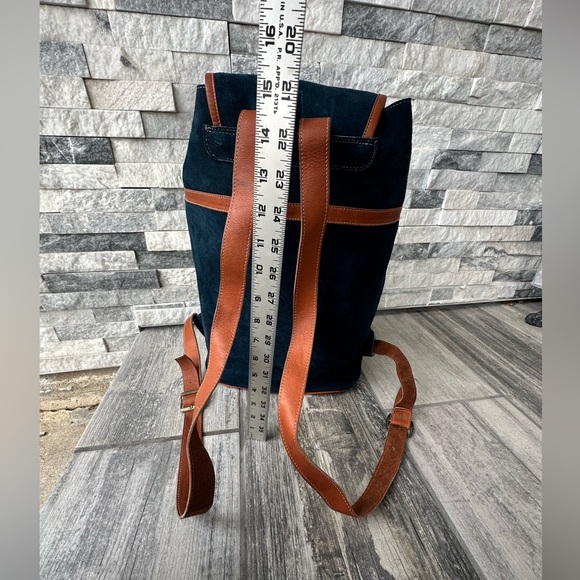 Leather | Bags | Boho Leather Suede Bucket Style Backpackethnic ...